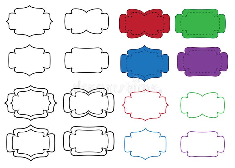 Dashed Border Frames Stock Illustrations – 201 Dashed Border Frames ...