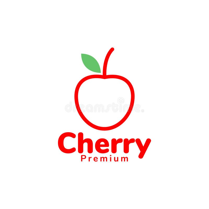 Simple Fresh Red Cherry Logo Design Vector Graphic Symbol Icon Sign ...