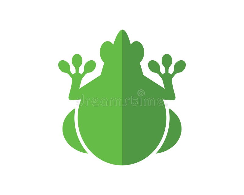 Simple Frog Icon Logo Template Stock Vector - Illustration of amphibian ...