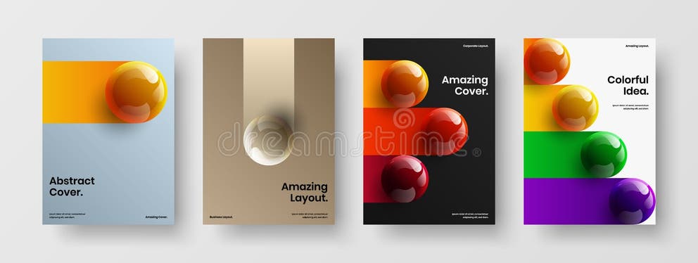 Simple Front Page Vector Design Template Composition Stock Vector ...