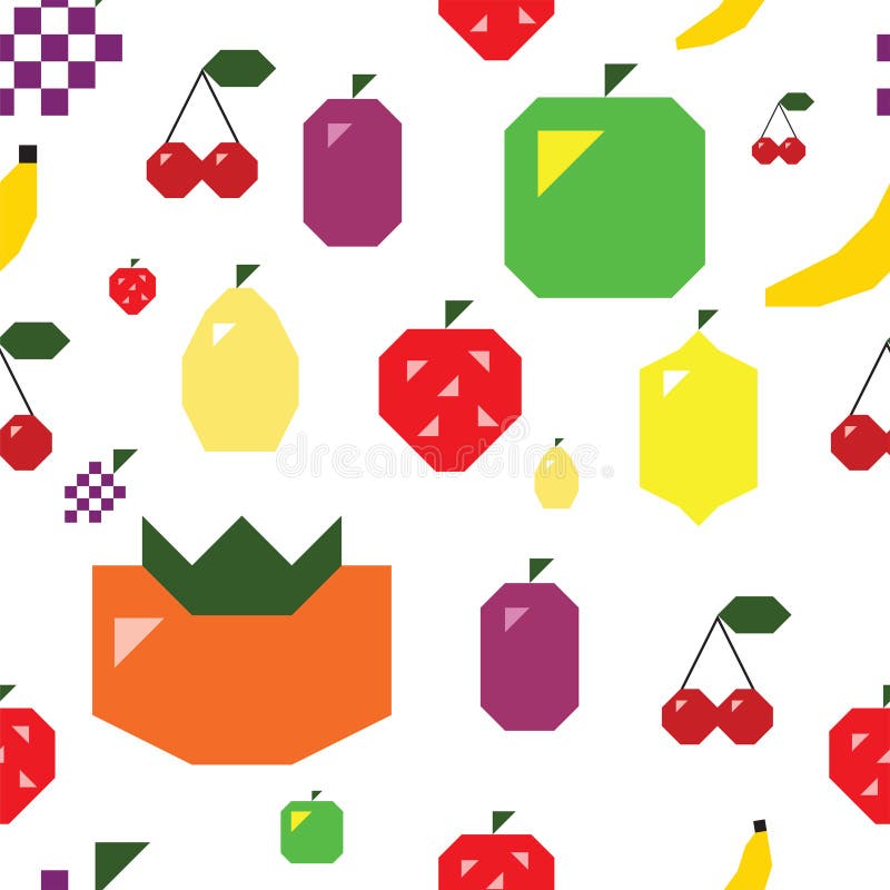 Simple Fruit Seamless Textute Stock Illustration - Illustration of ...