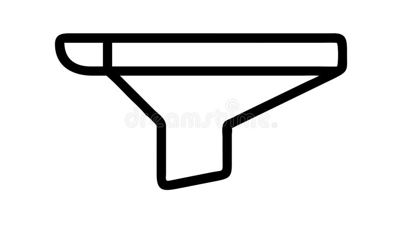 Simple Funnel Icon, for Filtration, Organization, or Process Flow ...