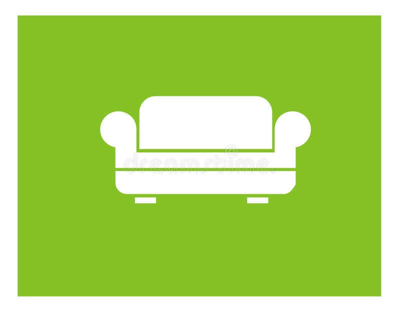 Simple furniture icon stock vector. Illustration of decor - 51352272