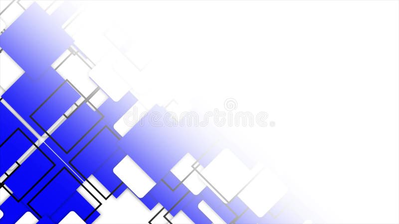 Simple Futuristic Moving Blue Squares Gradient Geometrical White ...