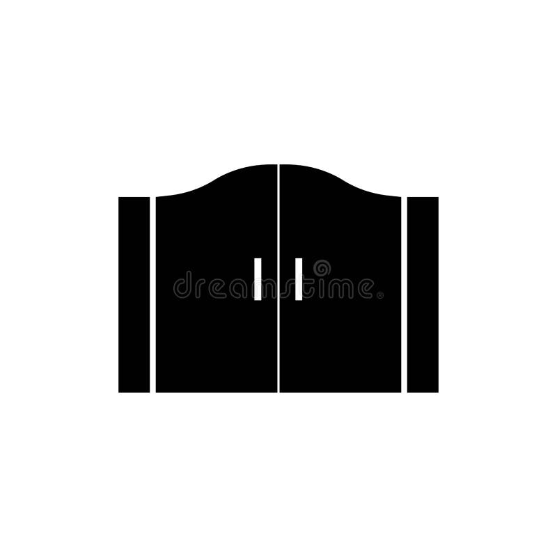 Simple Gate Icon Illustration Design Stock Illustration - Illustration ...