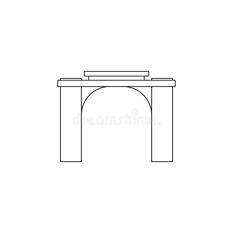 Simple Gate Icon Illustration Design Stock Illustration - Illustration ...