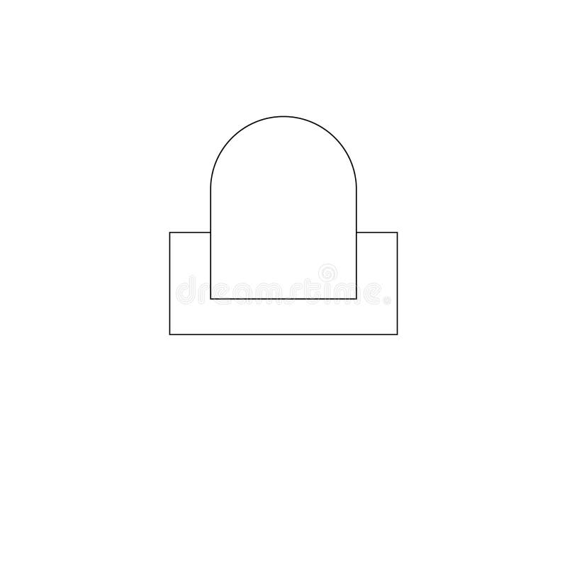 Simple Gate Icon Illustration Design Stock Illustration - Illustration ...