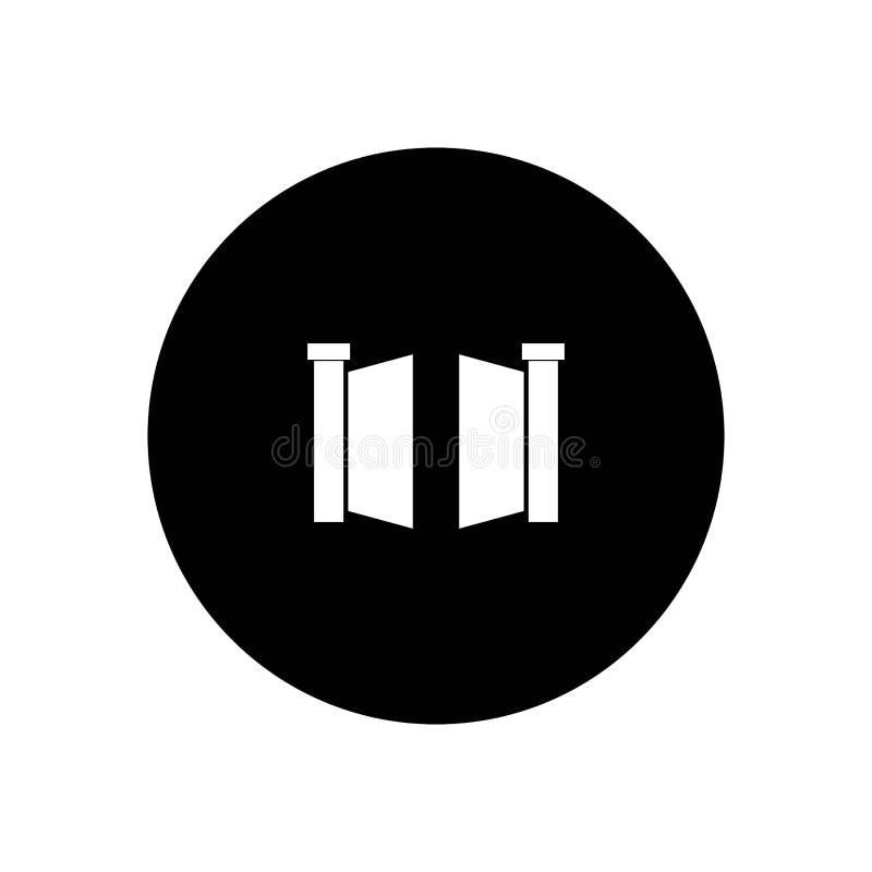 Simple Gate Logo Illustration Design Stock Illustration - Illustration ...