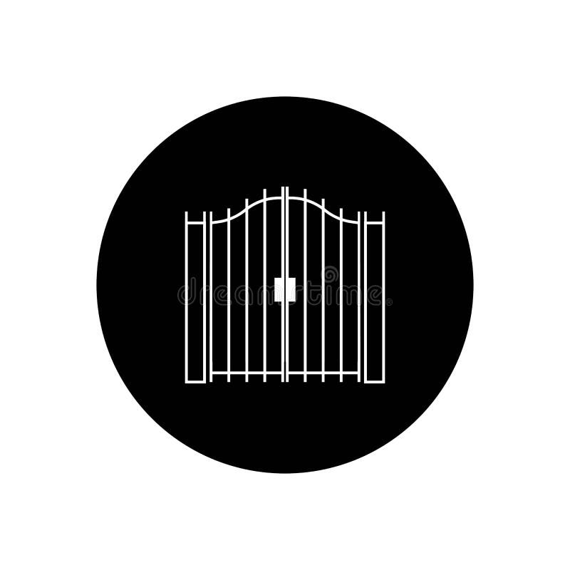 Simple Gate Logo Illustration Design Stock Illustration - Illustration ...