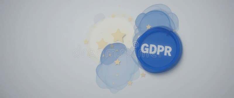 Simple GDPR Blue Circle, One Yellow Star, Crisp Acronym Core Elements ...