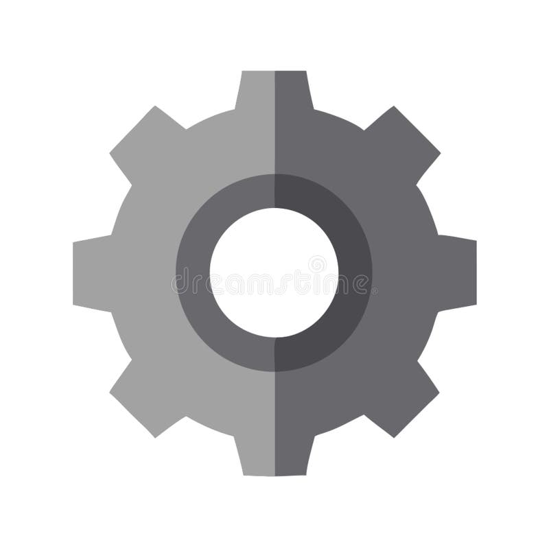 Simple Gear Icon for Settings, Engineering, and Mechanics, Vector ...