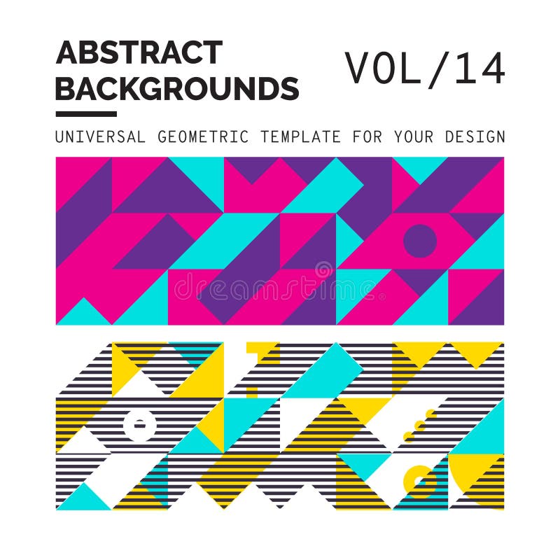 Abstract Geometric Backgrounds Stock Vector - Illustration of graphic ...