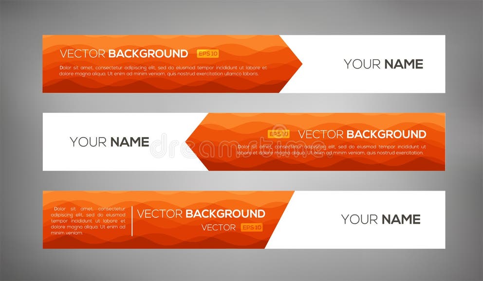 Simple Geometric Banners 03 Stock Vector - Illustration of page ...