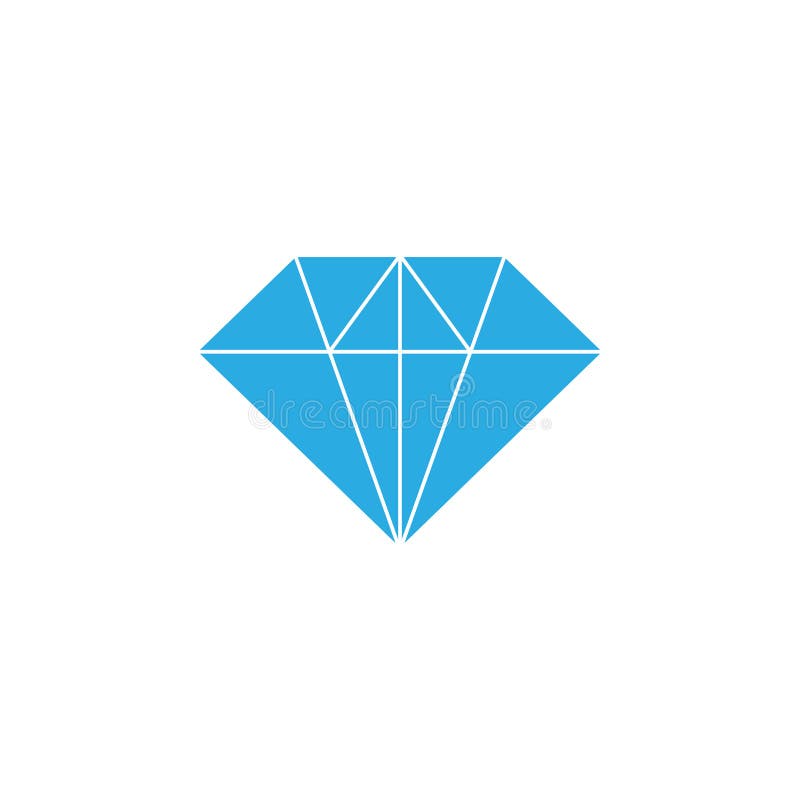 Simple Geometric Blue Diamond Logo Vector 向量例证 - 插画 包括有 蓝色, 总公司: 167612481