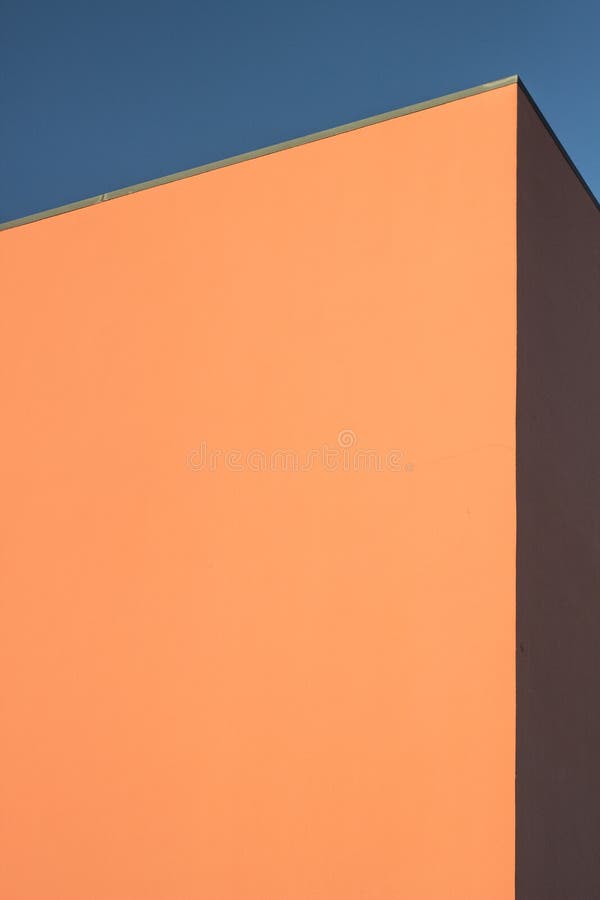 Orange Building Background Align Stock Image - Image of buildings ...