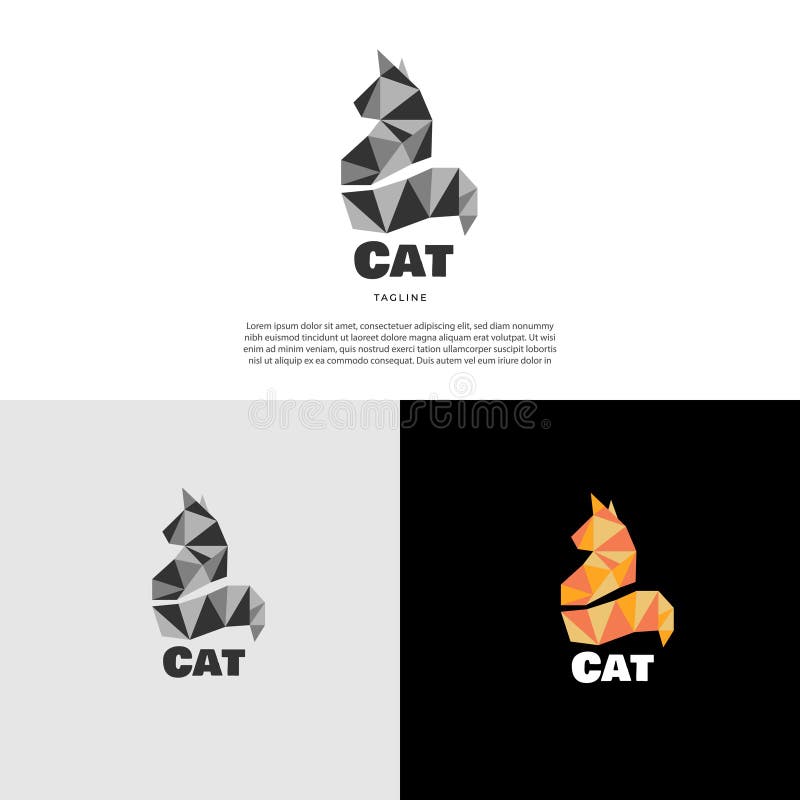 Geometric Cat Paw Head Stock Illustrations – 83 Geometric Cat Paw Head ...