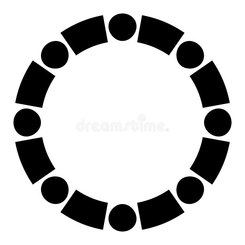 Simple Geometric Circle Element Isolated on White Stock Vector ...