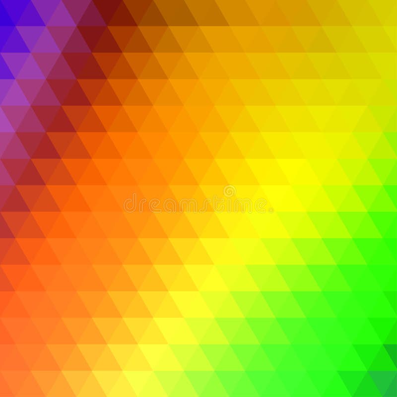 Simple Geometric Colored Triangle Rainbow Vector Background Stock ...