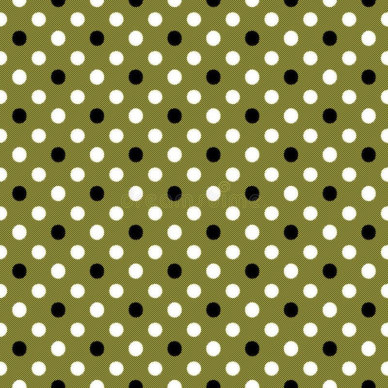 Colorful Pattern with White and Black Spots Stock Illustration ...
