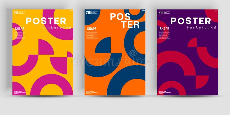 Simple Geometric Covers Set. Minimalist Vector Templates. Useful for ...