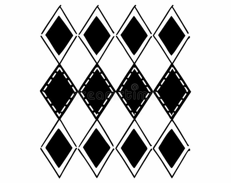 Simple Geometric Design Featuring Repeated Diamond Shapes Stock ...