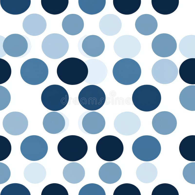Simple Geometric Dots in Navy Blue and White Create Modern Pattern ...