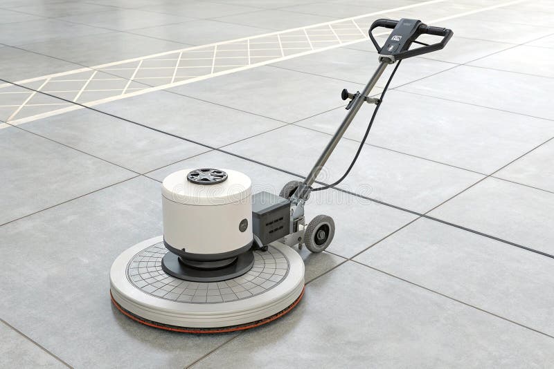 Basic Geometric Floor Polisher Stock Illustration - Illustration of ...