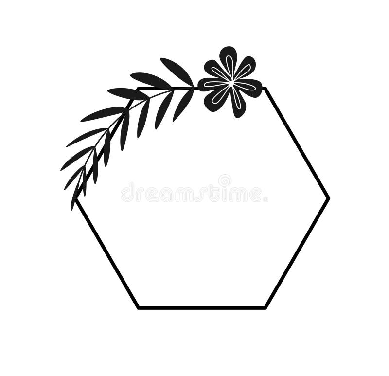 Hexagonal Flower Frame Stock Illustrations – 1,142 Hexagonal Flower ...