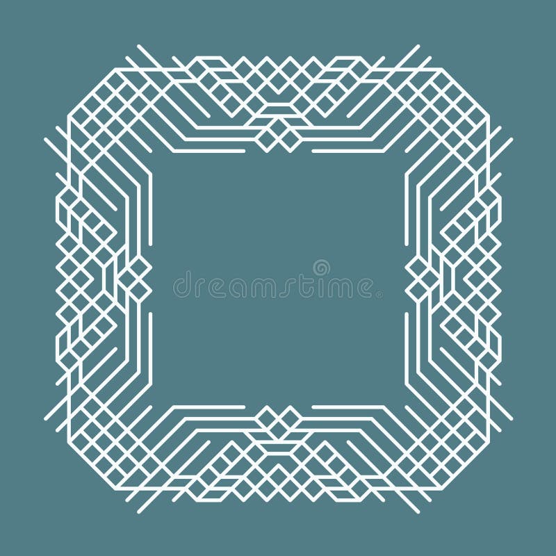 Simple Geometric Frame stock vector. Illustration of element - 113435355