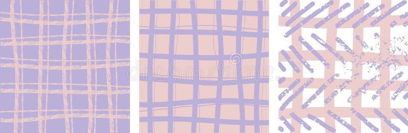 Simple Geometric Hand Drawn Irregular Patterns. Colored Doodle ...