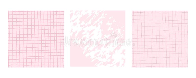 Simple Geometric Hand Drawn Irregular Patterns. Colored Doodle ...