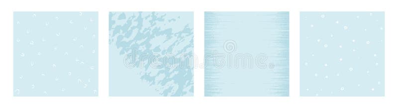 Simple Geometric Hand Drawn Irregular Patterns. Cute Colored Doodle ...