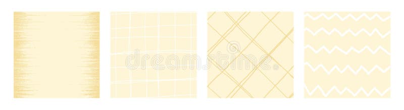 Simple Geometric Hand Drawn Irregular Patterns.Cute Colored Doodle ...