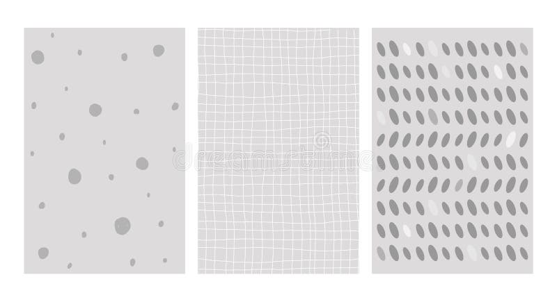Simple Geometric Hand Drawn Irregular Patterns. Doodle Checkered Simple ...