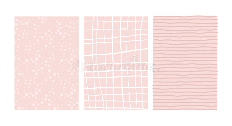 Simple Geometric Hand Drawn Irregular Patterns. Doodle Checkered Simple ...