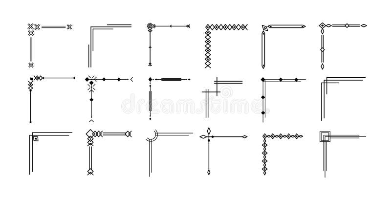 Simple Corner Borders Clip Art Corner Clipart Stock Illustrations