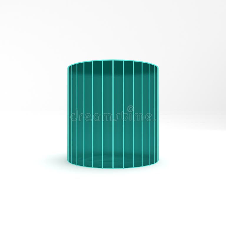 Simple Geometric Objects, 3d Render, 3d Illustration Stock Illustration ...