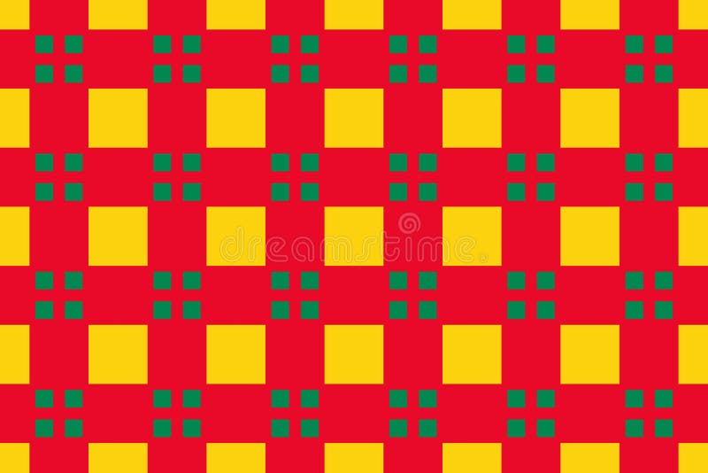 Simple Geometric Pattern in the Colors of the National Flag of Benin ...