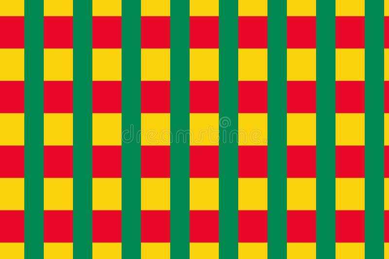 Simple Geometric Pattern in the Colors of the National Flag of Benin ...