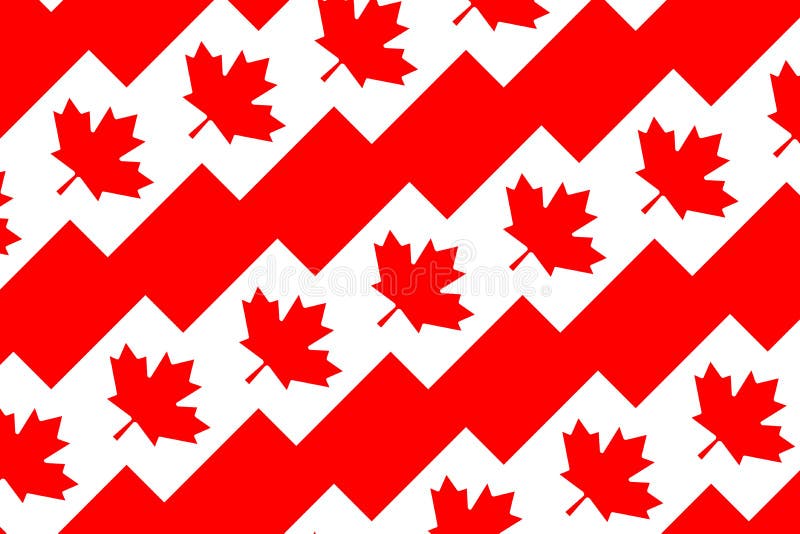 Simple Geometric Pattern in the Colors of the National Flag of Canada ...