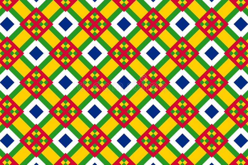 Simple Geometric Pattern in the Colors of the National Flag of Central ...