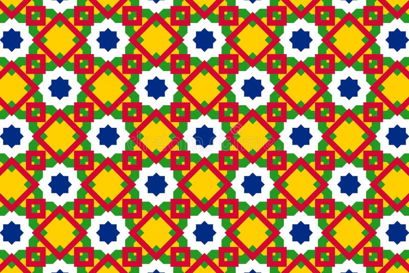 Simple Geometric Pattern in the Colors of the National Flag of Central ...