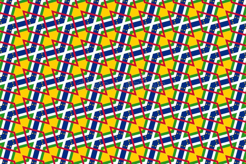 Simple Geometric Pattern in the Colors of the National Flag of Central ...