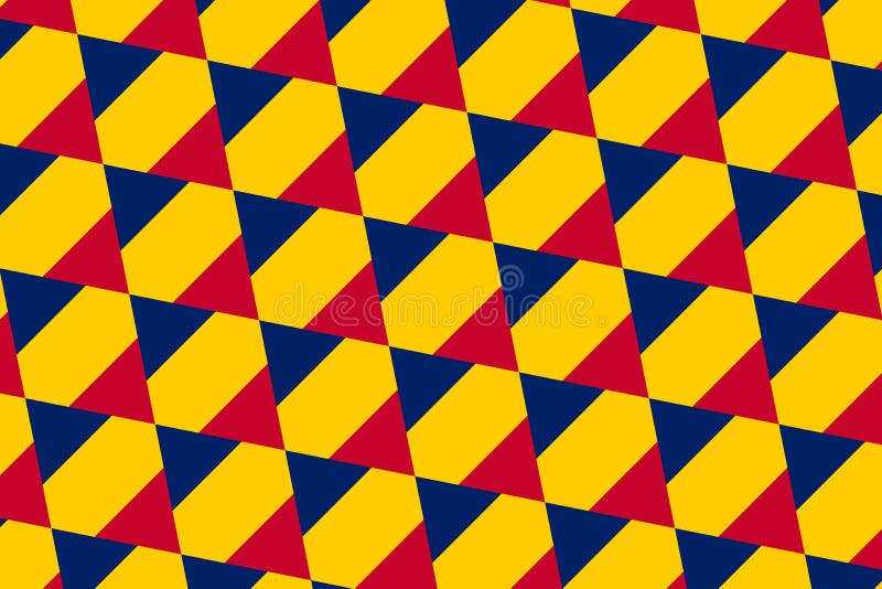 Simple Geometric Pattern in the Colors of the National Flag of Chad ...