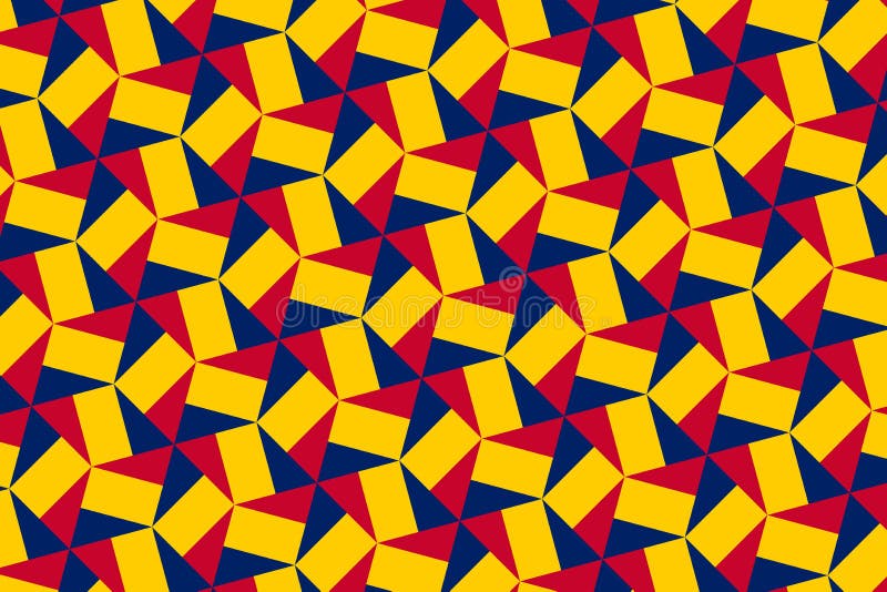 Simple Geometric Pattern in the Colors of the National Flag of Chad ...
