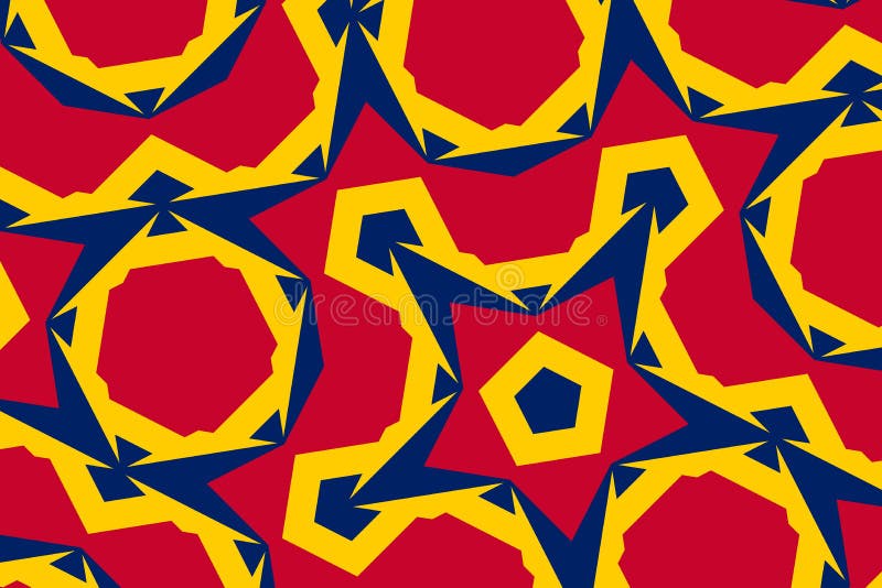 Simple Geometric Pattern in the Colors of the National Flag of Chad ...
