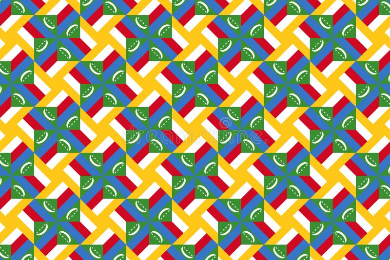 Simple Geometric Pattern in the Colors of the National Flag of Comoros ...