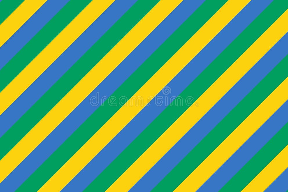 Simple Geometric Pattern in the Colors of the National Flag of Gabon ...