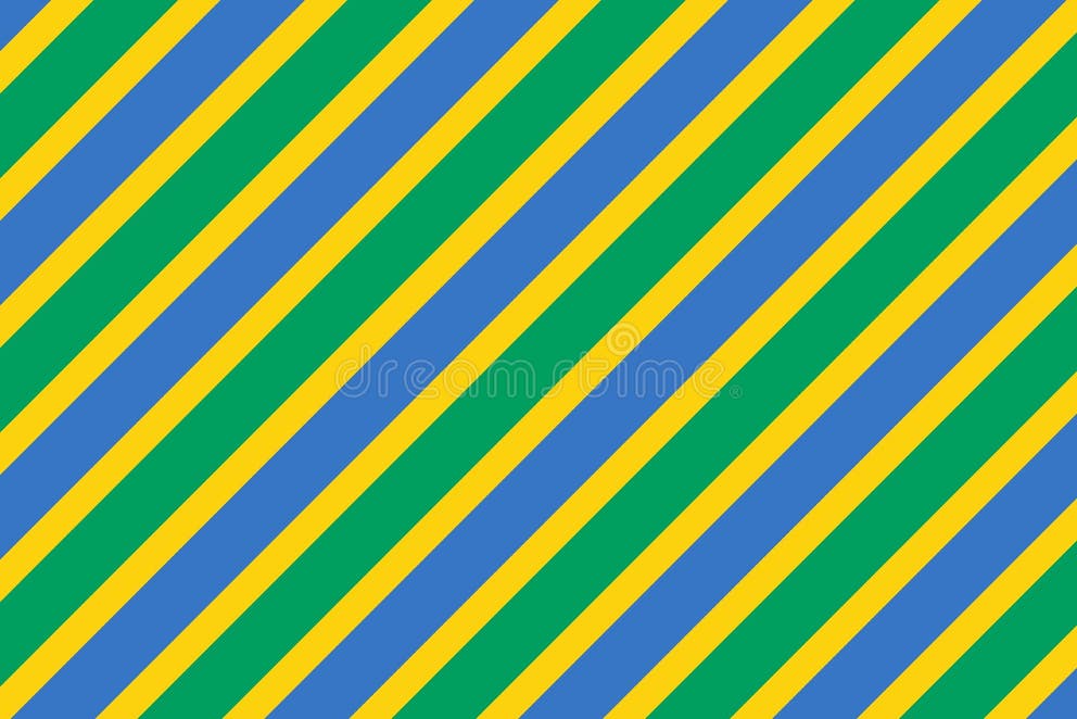 Simple Geometric Pattern in the Colors of the National Flag of Gabon ...