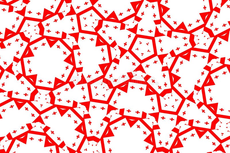 Simple Geometric Pattern in the Colors of the National Flag of Georgia ...